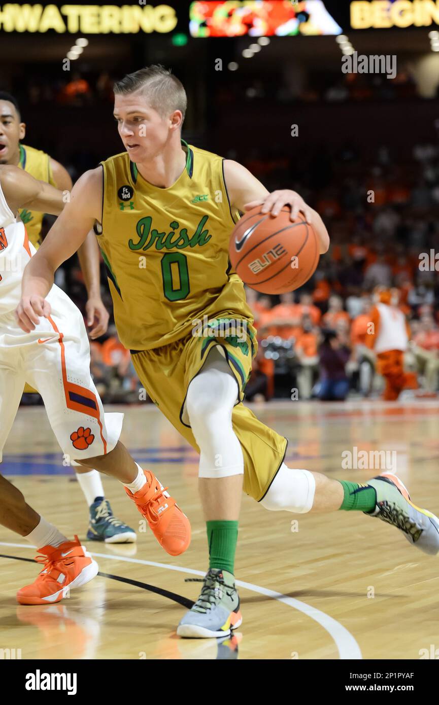 February 8, 2016: Notre Dame's Rex Pflueger (0) during 1st half action ...