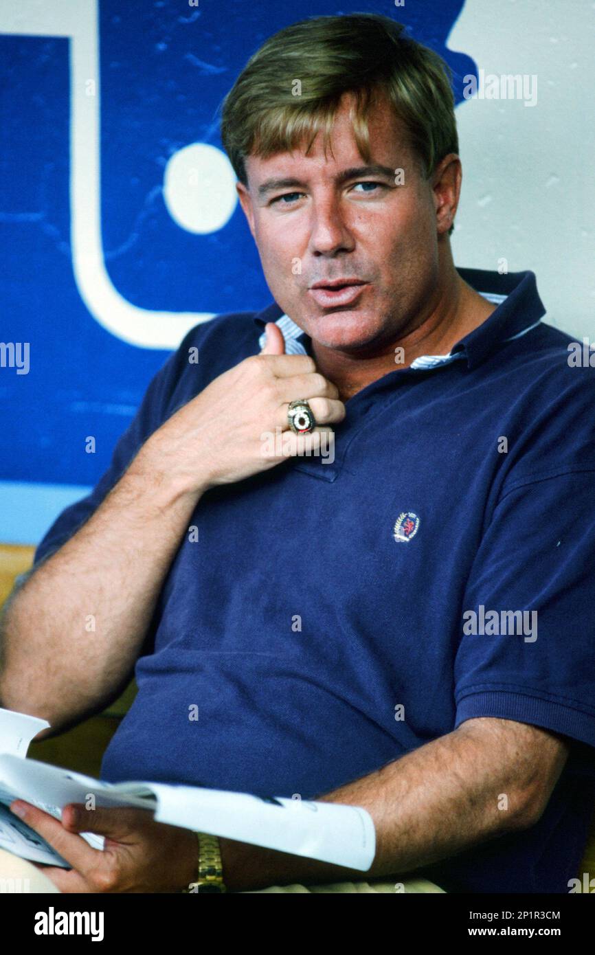 Cincinnati Reds General Manager Jim Bowden before a 1999 Major League ...