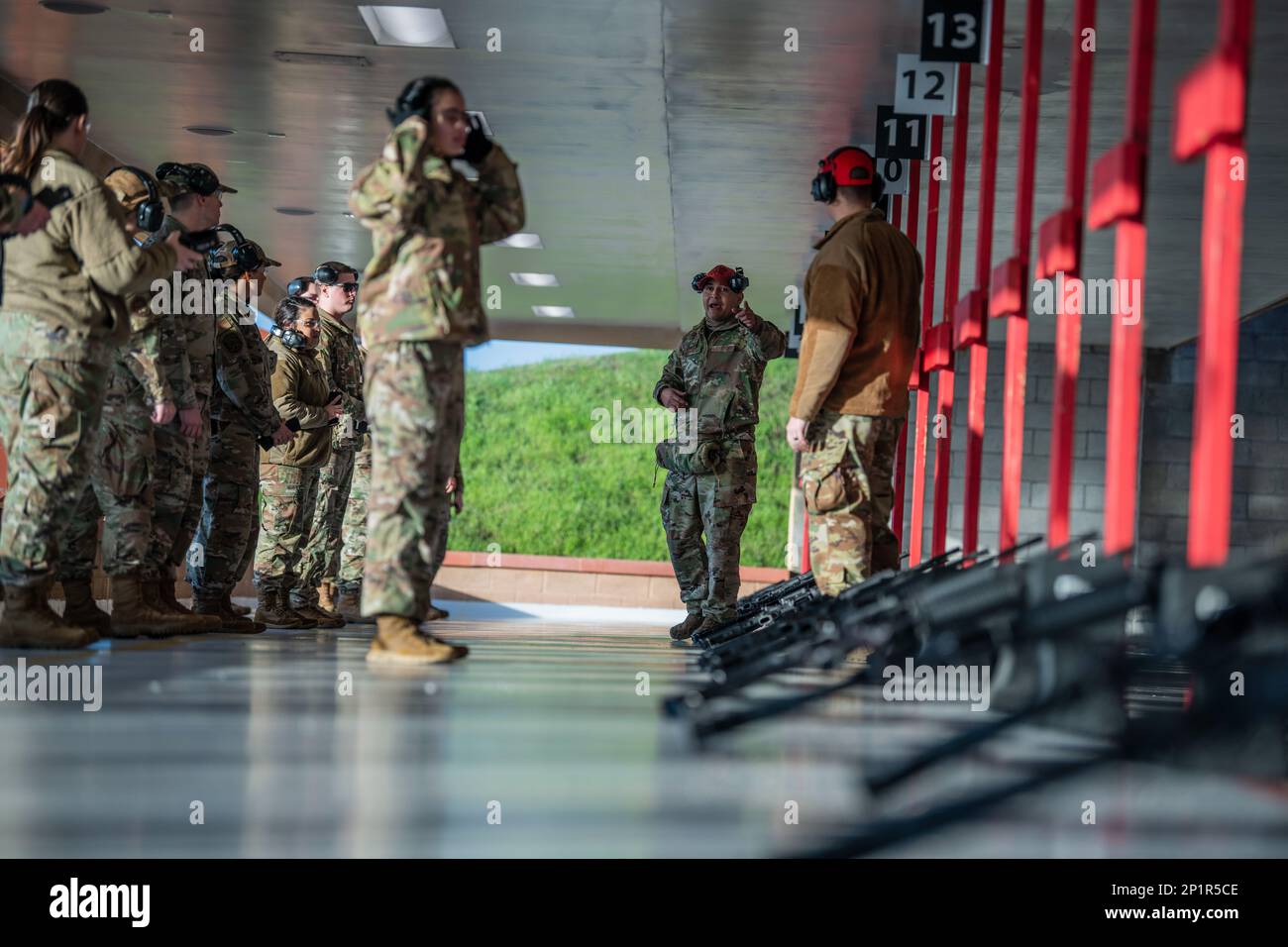 U.S. Air Force Staff Sgt. Francisco Torres, center, 60th Security ...