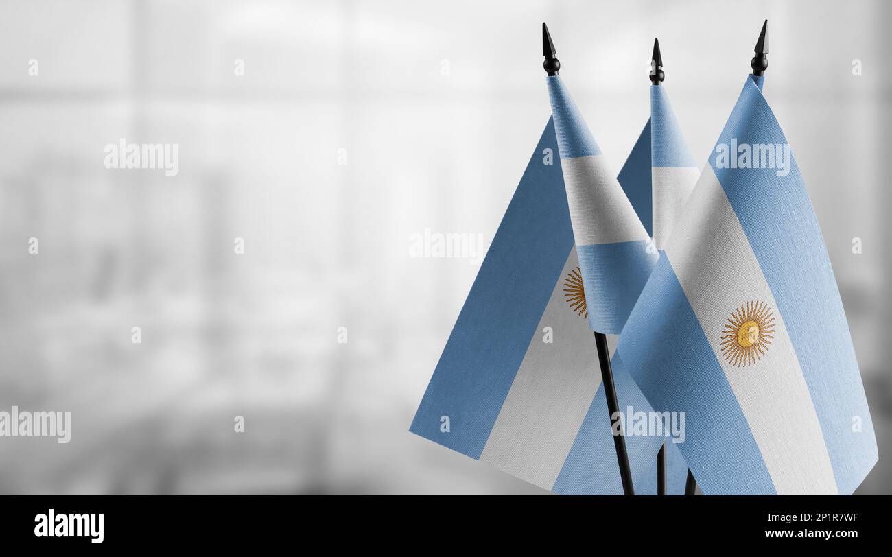 Argentina flag on stand hi-res stock photography and images - Alamy