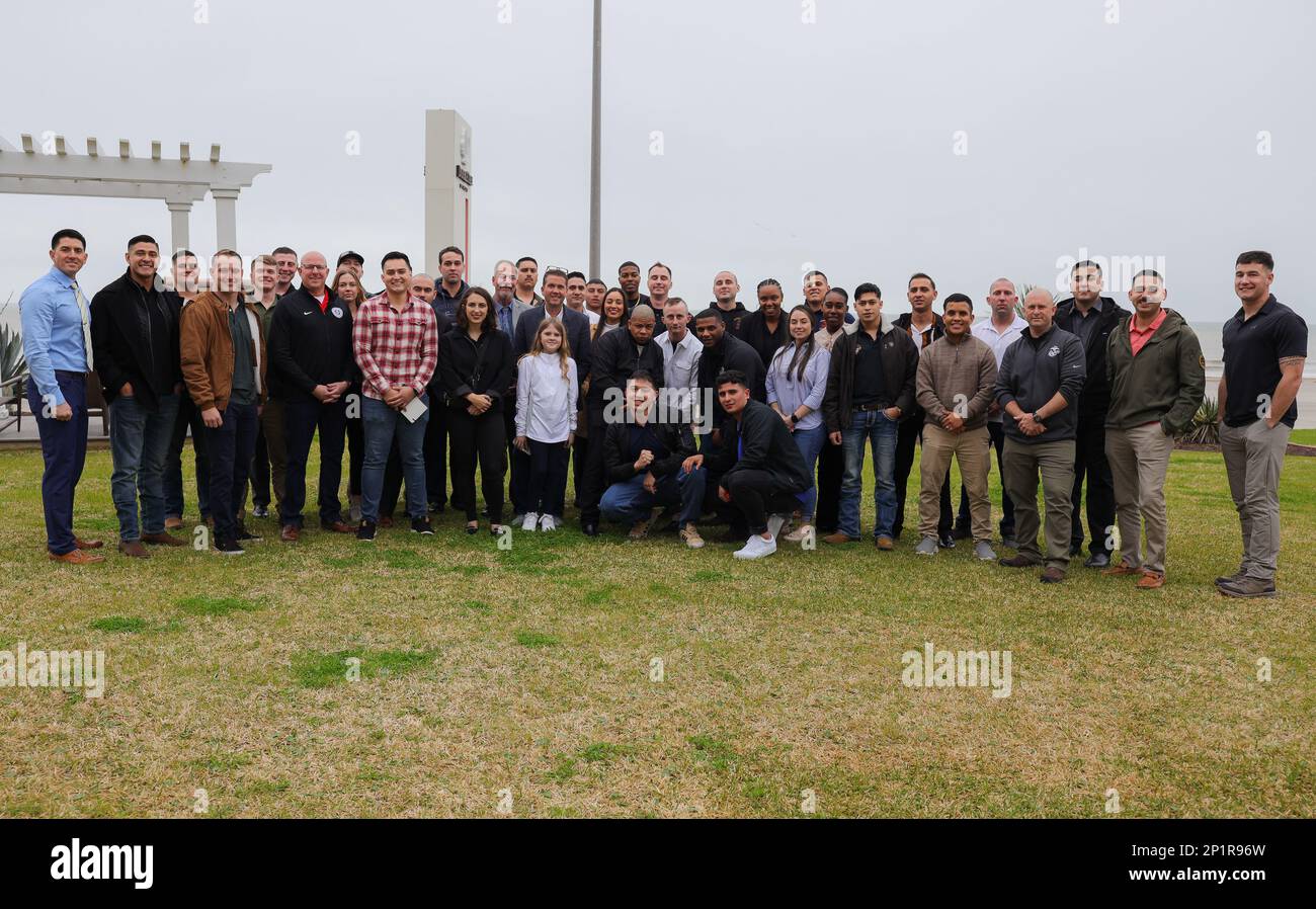Recruiters across the 8th Marine Corps District (8MCD) pose during the ...