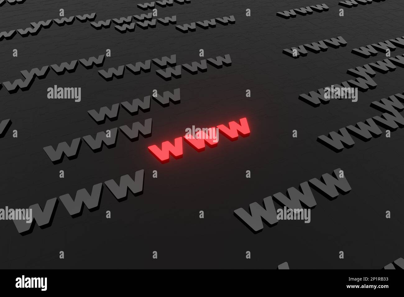 Symbols Sign On Black Background 3d Render Hypertext Transfer Protocol Secure Web 3 Stock