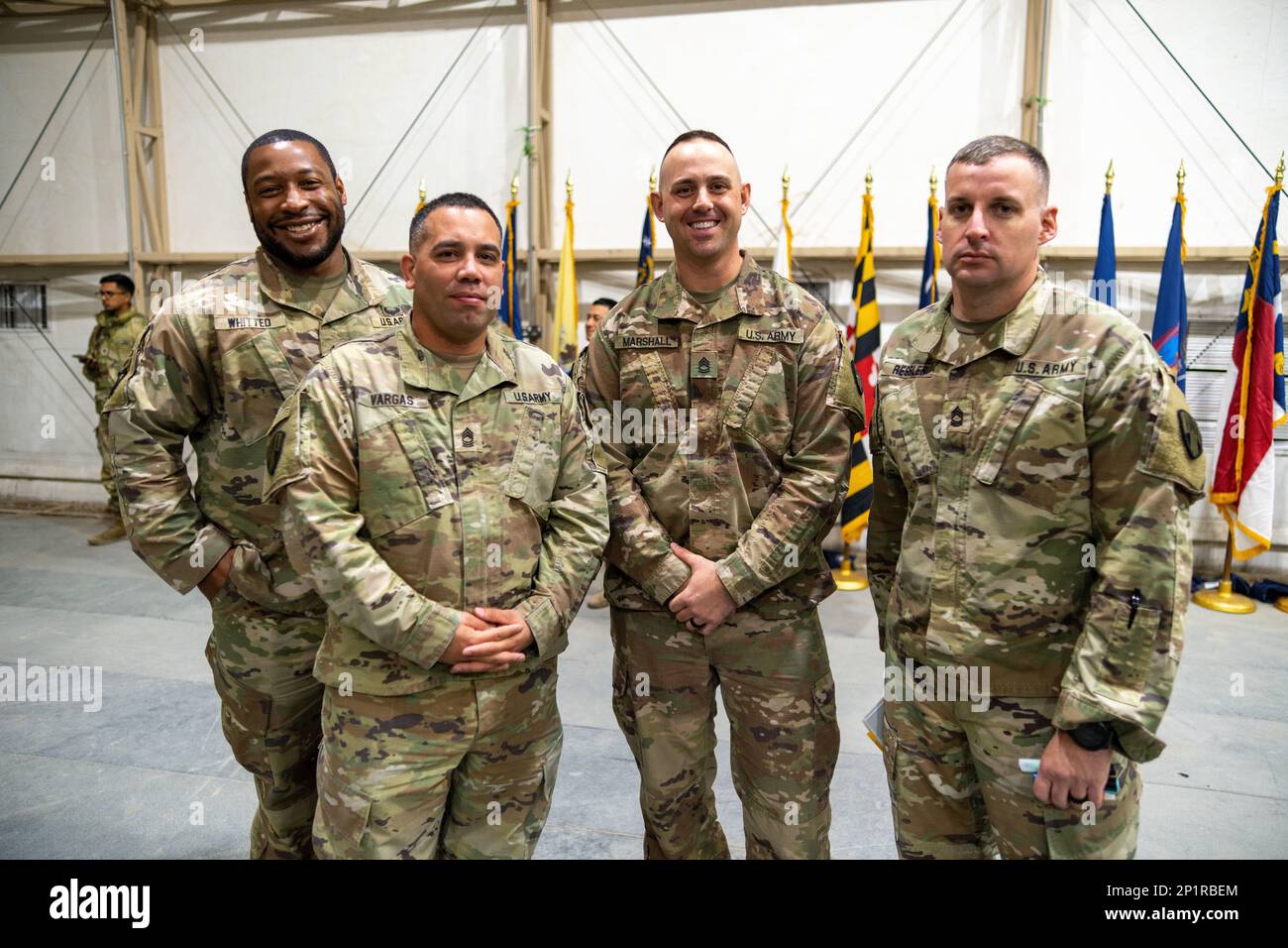 U.S. Army senior non-commissioned officers with the 369th Special ...
