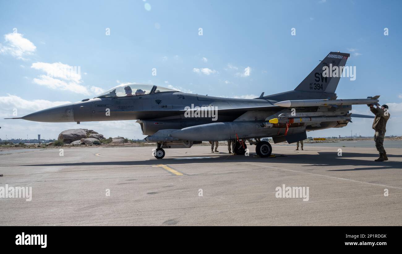 U.S. Air Force Senior Airman Isaac Villanueva with the 77th ...
