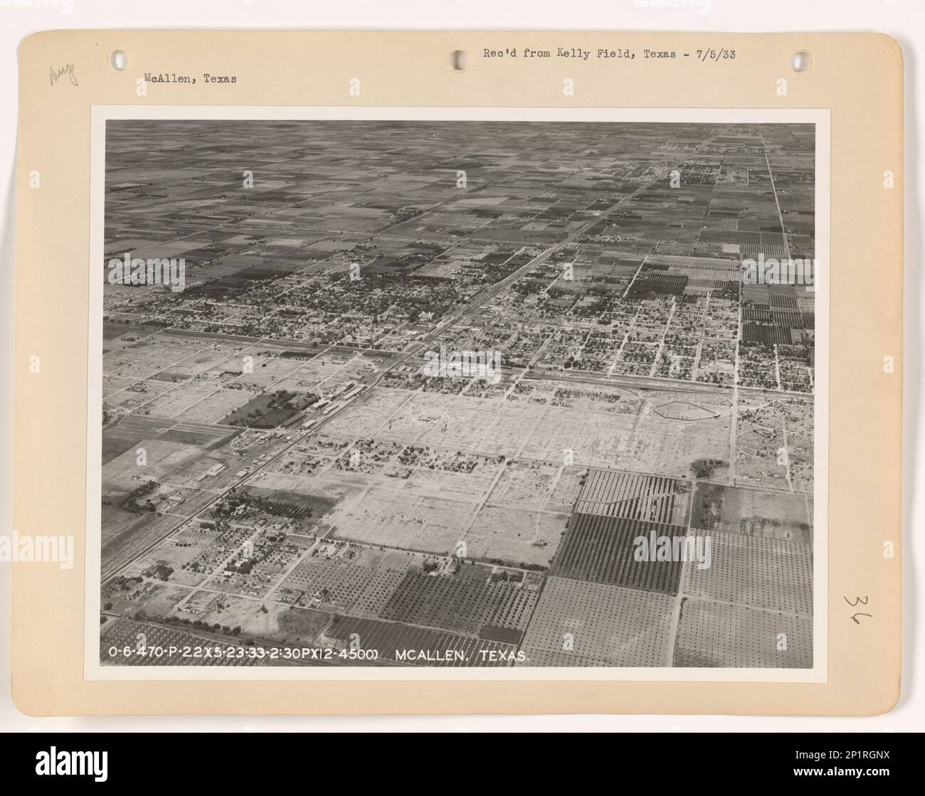 Texas - McAllen, Aerial Photograph Stock Photo - Alamy