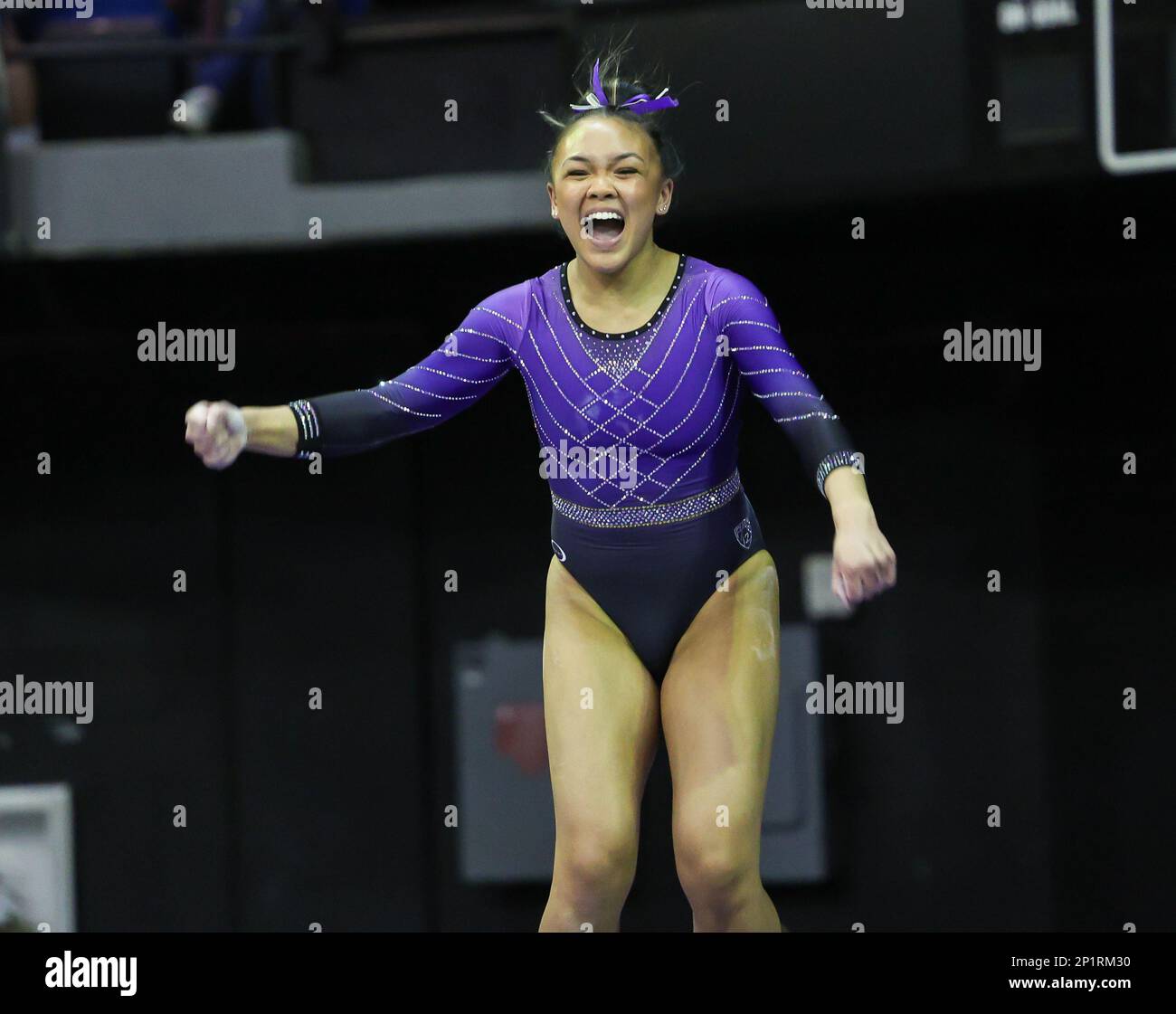 Baton Rouge, LA, USA. 3rd Mar, 2023. Washington's Lana Navarro ...