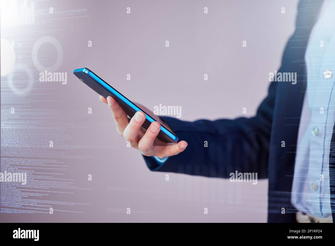 Woman, hands and phone in data research, social media or analytics on ...