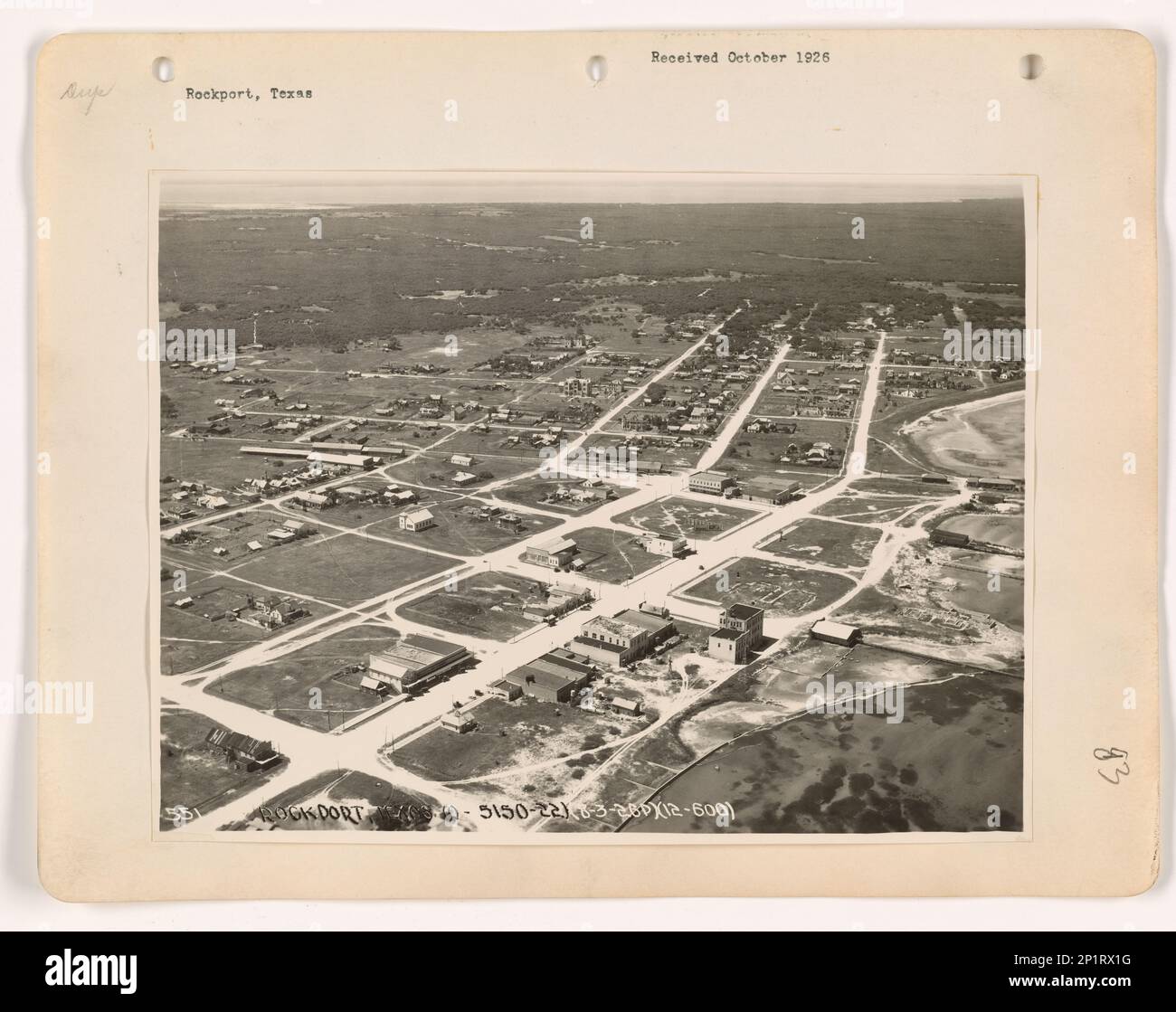 Texas - Rockports through Rock Springs, Aerial Photograph Stock Photo ...