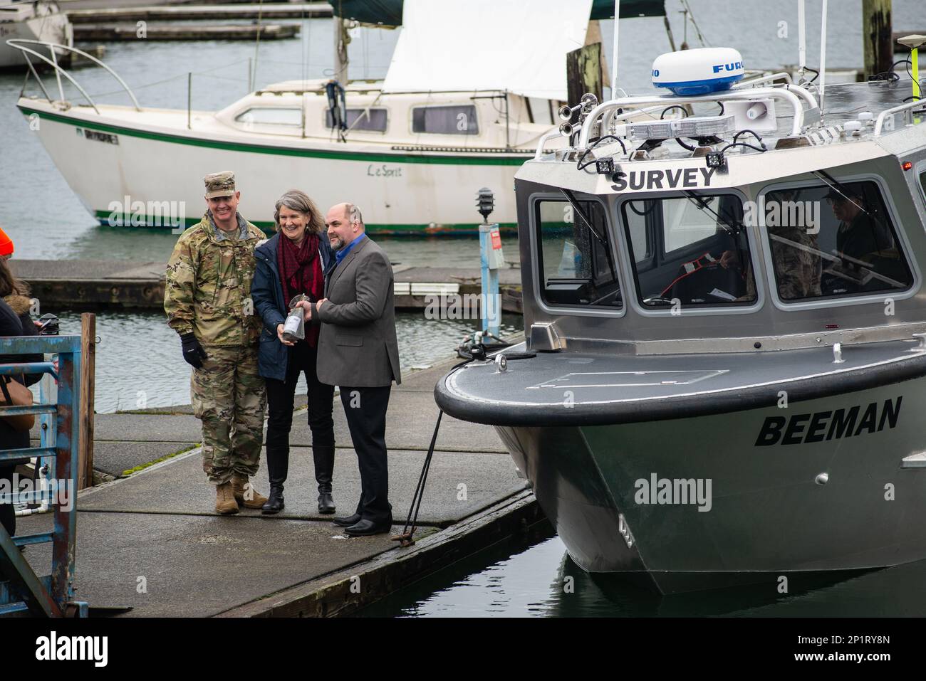 From left: Col. Mike Helton, commander of the U.S. Army Corps of ...