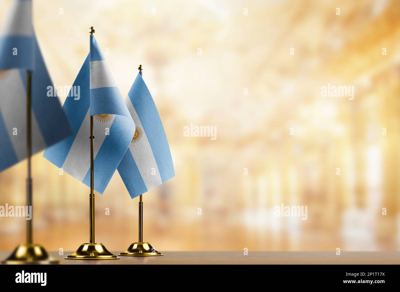 Argentina flag on stand hi-res stock photography and images - Alamy