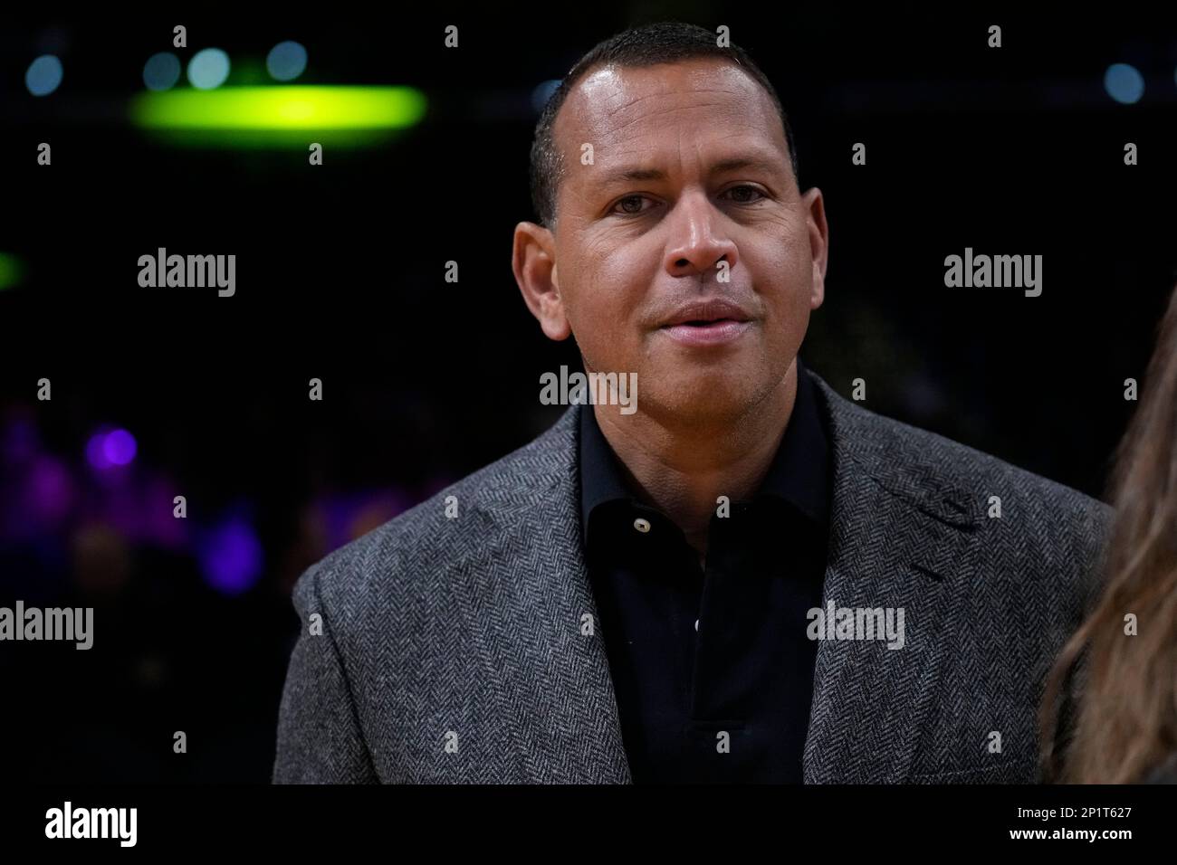 Former Major League Baseball player Alex Rodriguez attends an NBA ...