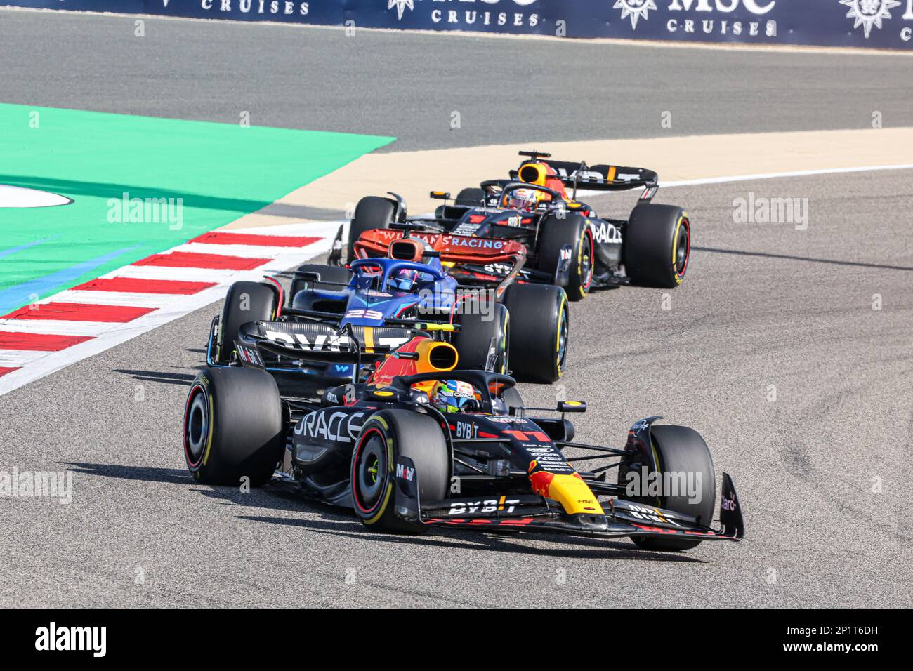 Sergio Perez (MEX) Redbull Racing RB19 durinFORMULA 1 GULF AIR BAHRAIN ...