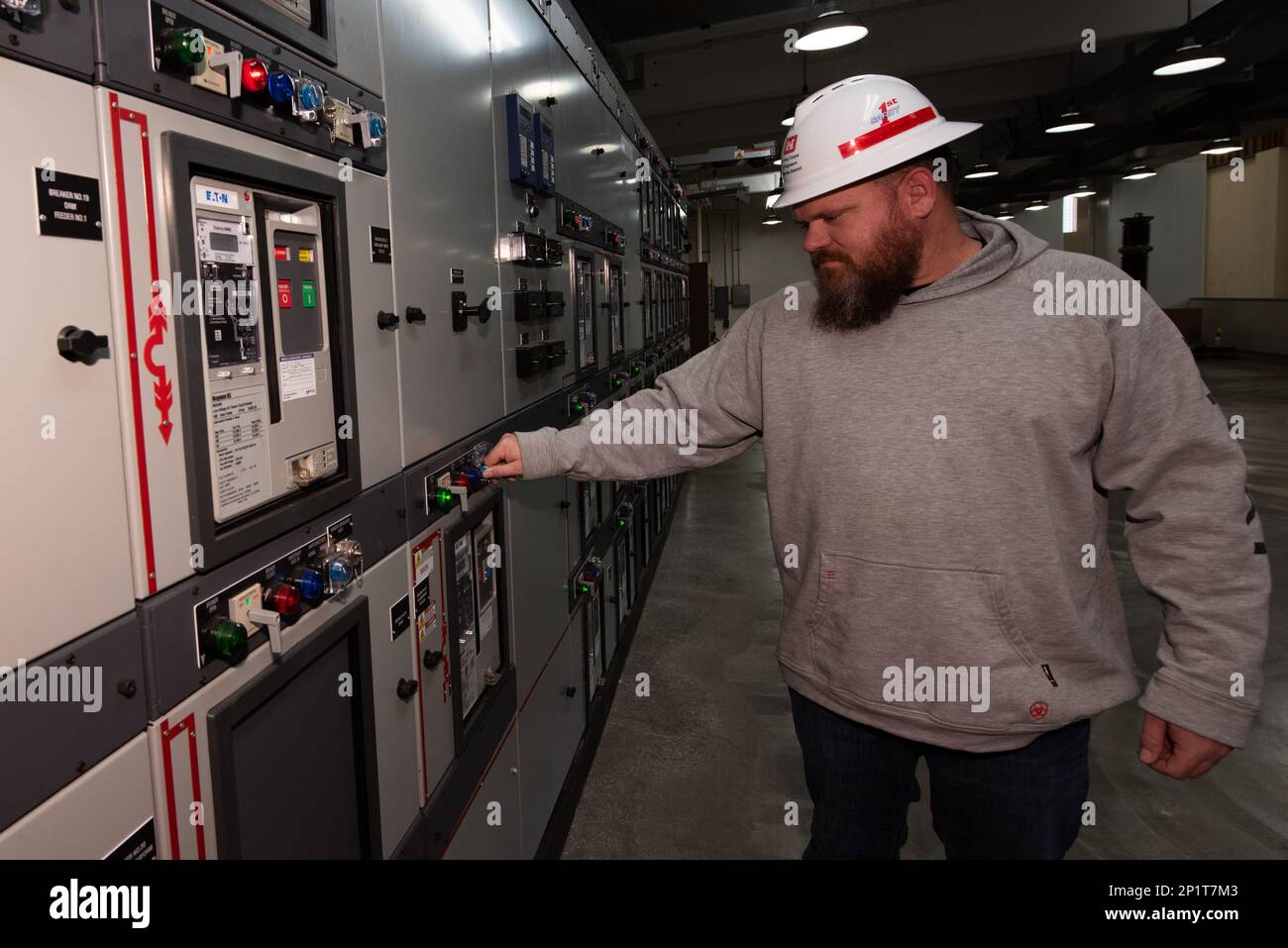 James Riley, Powerplant senior operator at Wolf Creek Dam on the ...