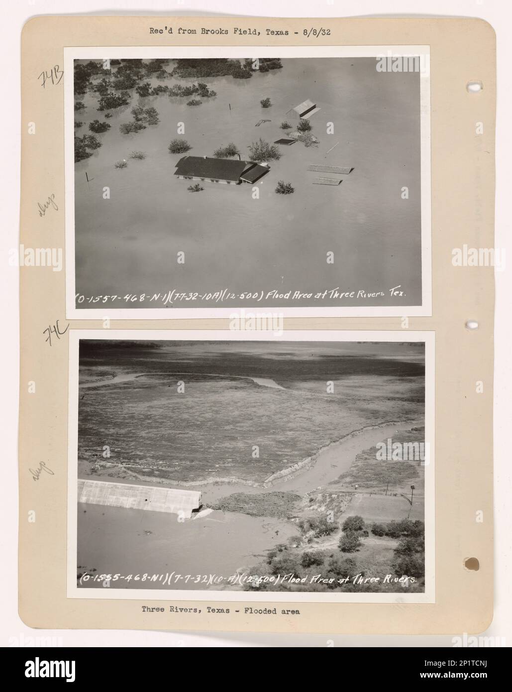 Texas - Three Rivers, Aerial Photograph Stock Photo - Alamy