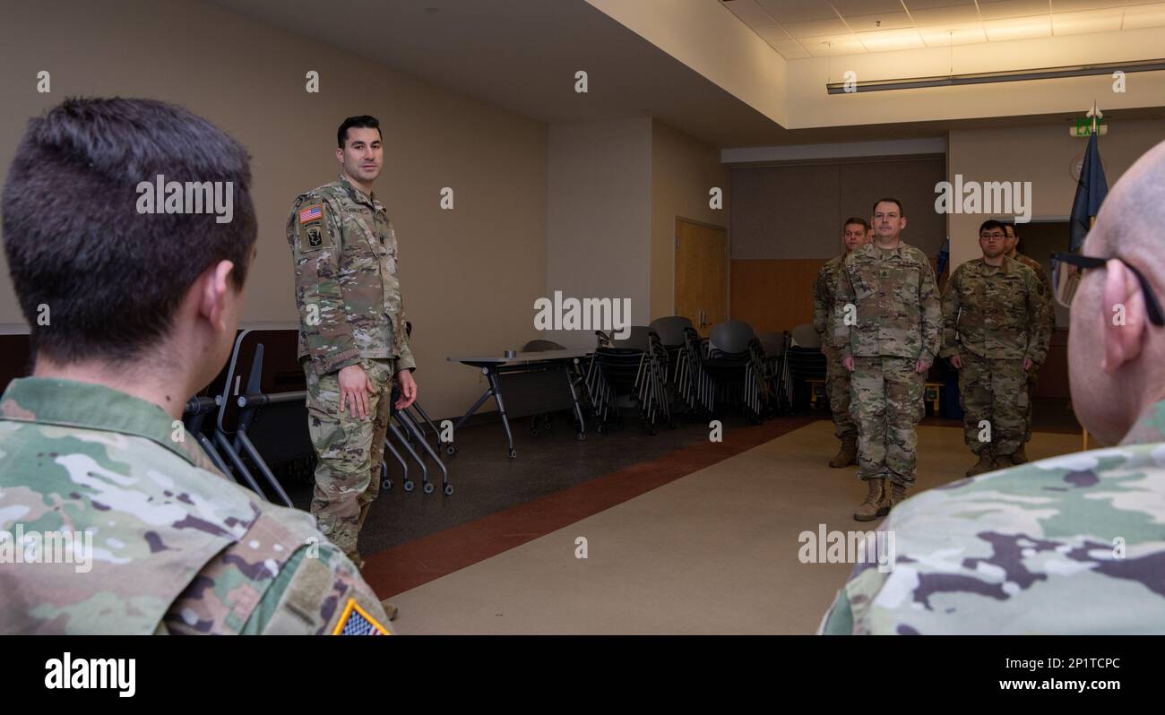 Capt. Joshua Labelle, incoming commander of the 136th Cyber Security ...