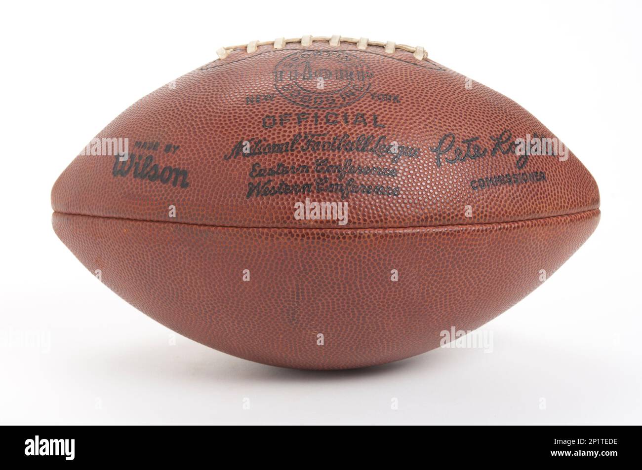 The Wilson ball pictured was used by the Green Bay Packers on offense ...