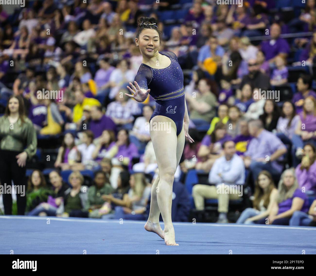 Baton Rouge, LA, USA. 3rd Mar, 2023. Cal's Andi Li performs her floor ...