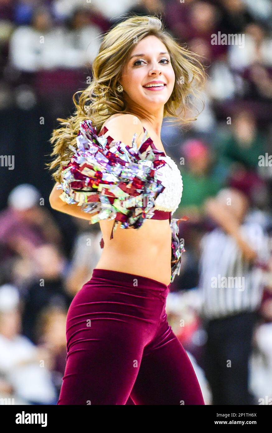 January 19, 2016: Texas A&M Aggies dance team performs during the LSU ...