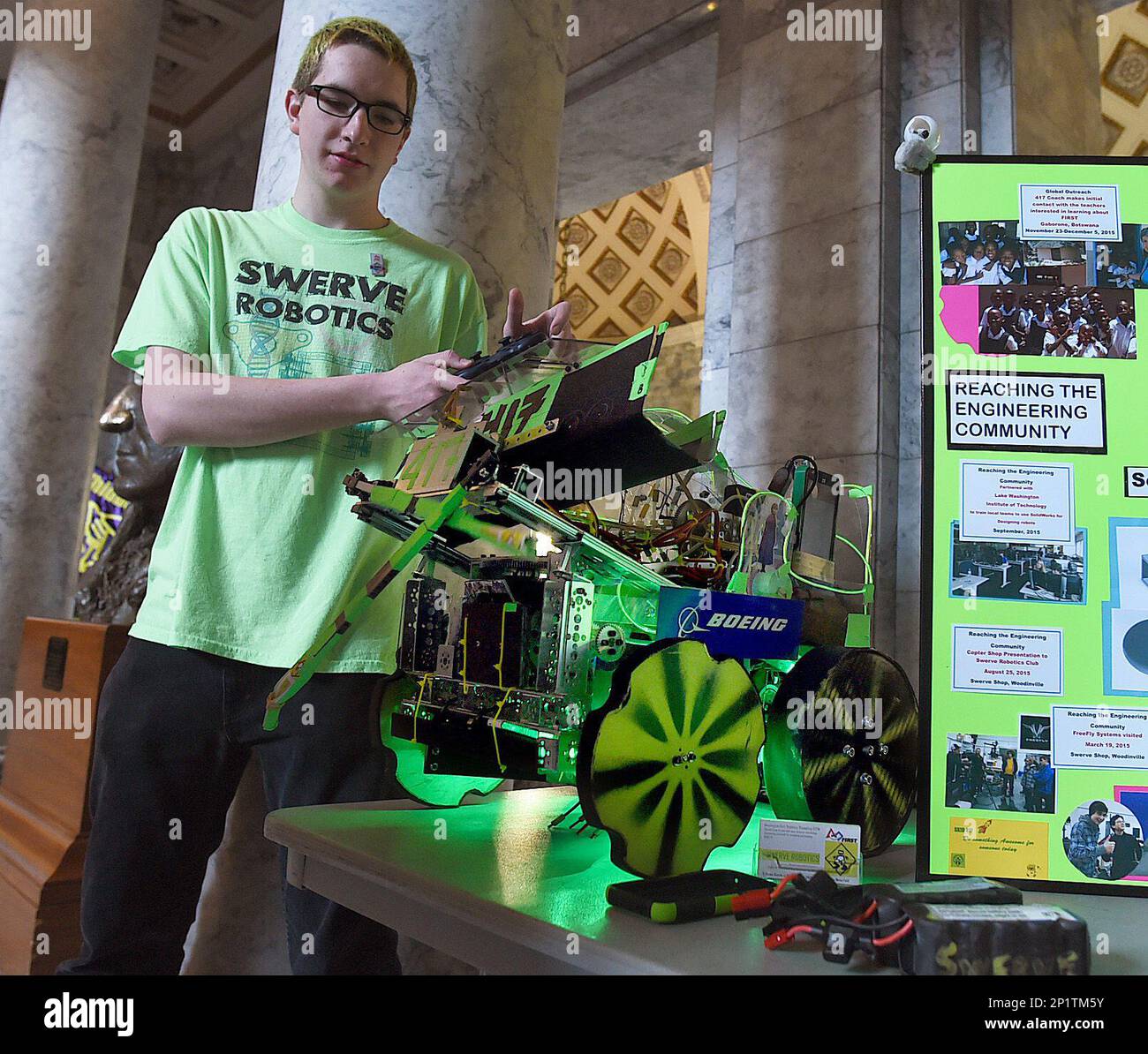 Woodinvile High School senior and SWERVE Robotics team member Jack ...