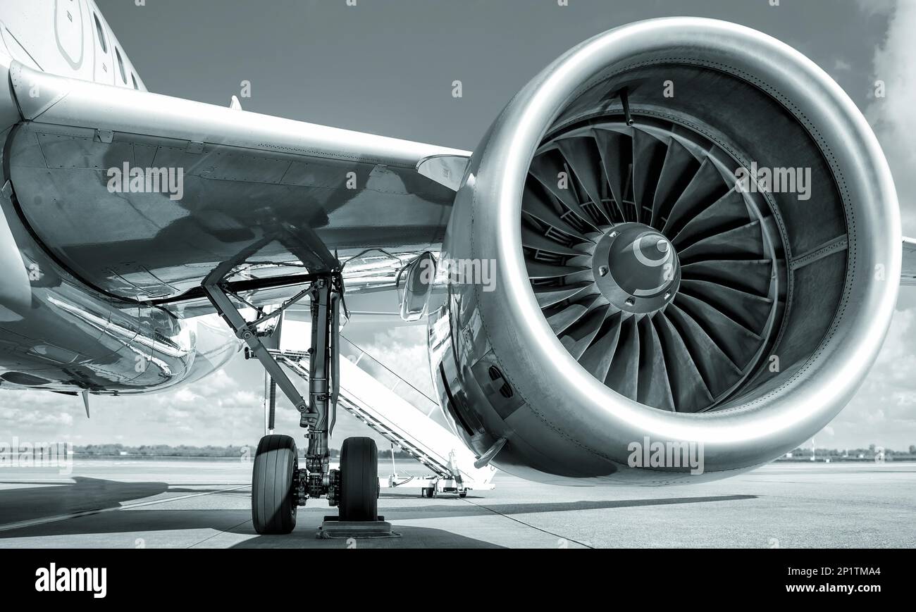 fire engine of an aircraft against the sky Stock Photo - Alamy