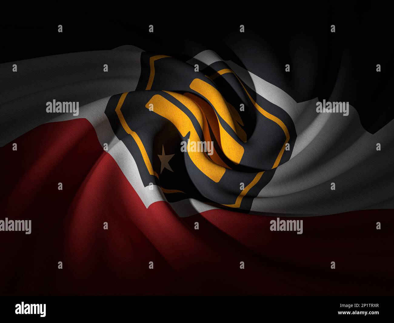 Curved Utah flag background. 3d illustration Stock Photo - Alamy