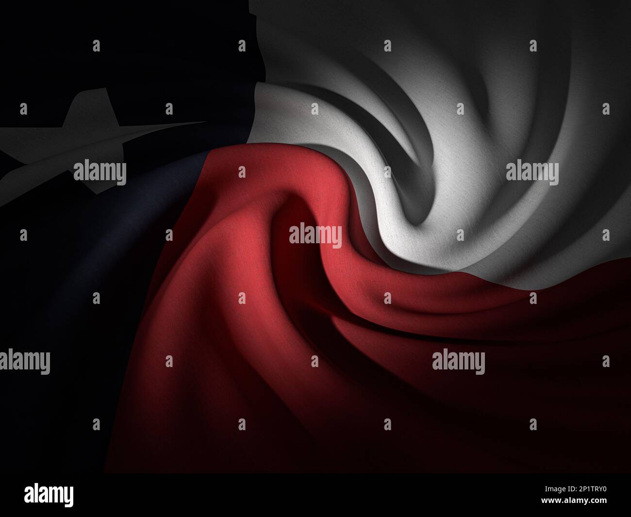 Curved Texas flag background. 3d illustration Stock Photo - Alamy