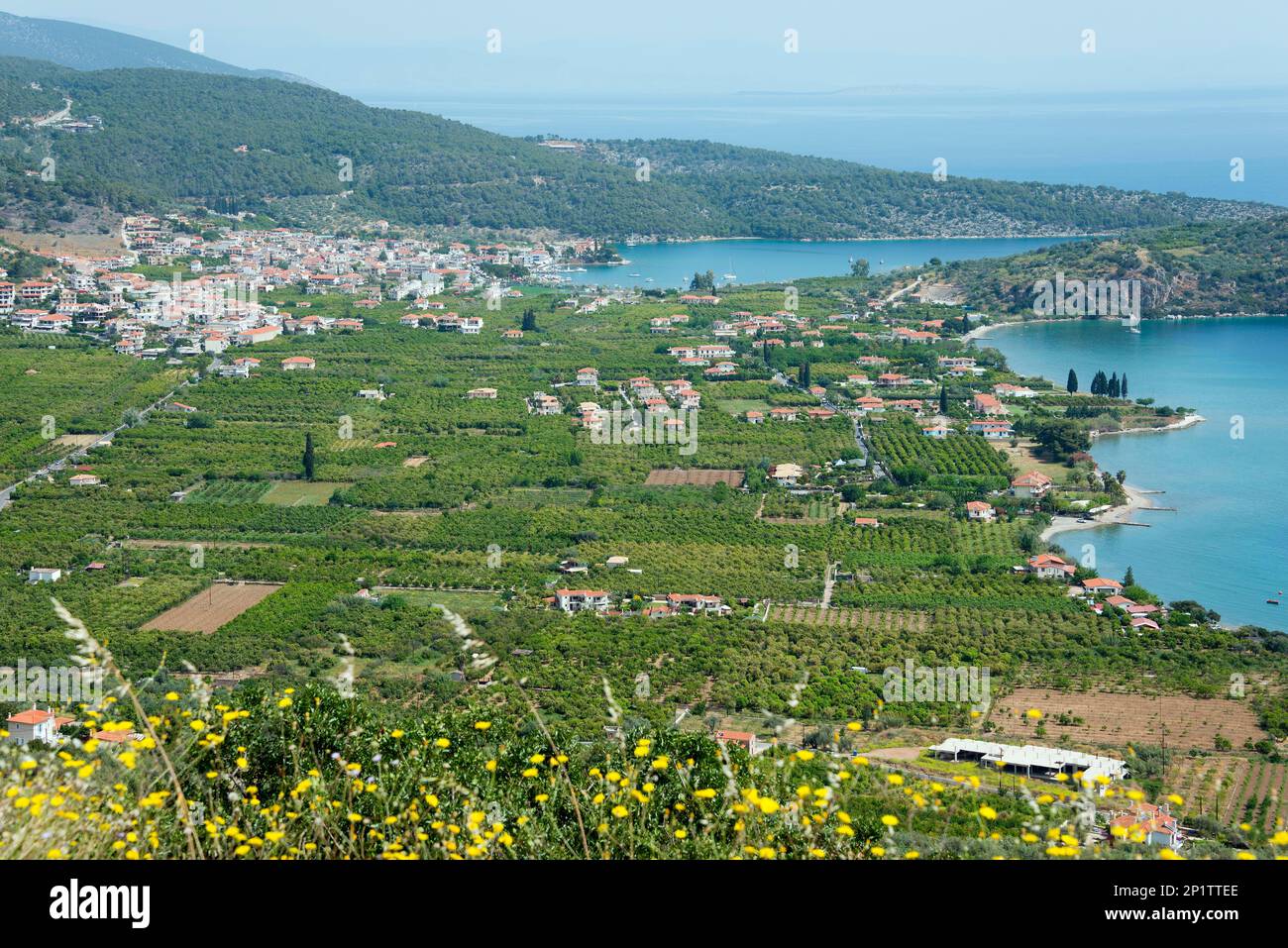 View of Ancient Epidaurus, Argolis, Peloponnese, Greece, Archea ...