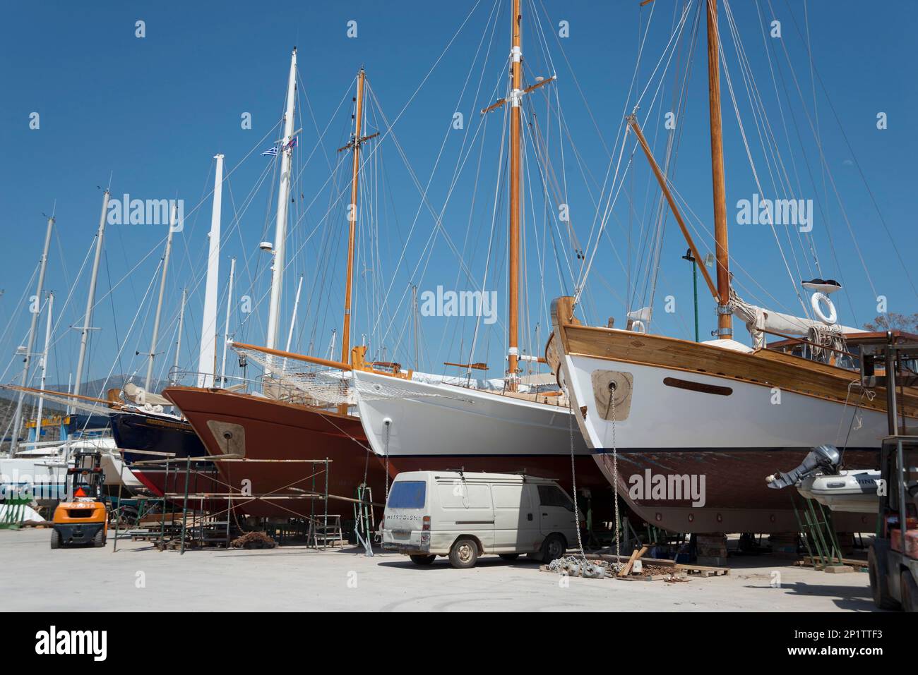 Shipyard, Kilada, Argolis, Peloponnese, Greece Stock Photo - Alamy