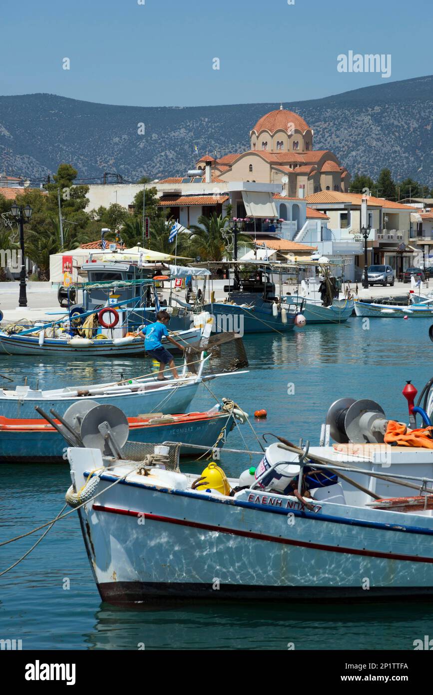 Port, Kilada, Peloponnese, Greece Stock Photo - Alamy