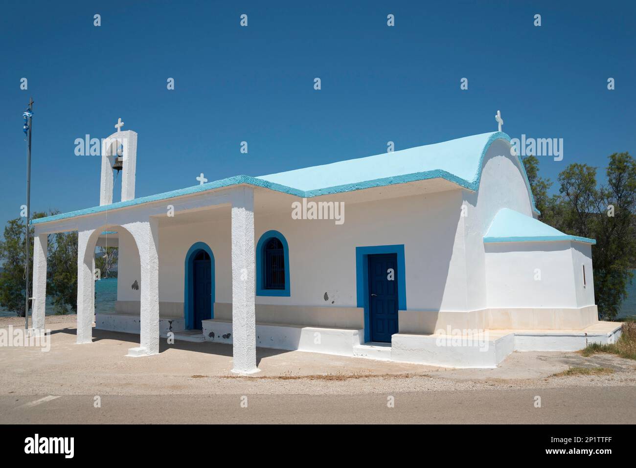Church, Agios Dimitros, Kilada, Peloponnese, Greece Stock Photo - Alamy