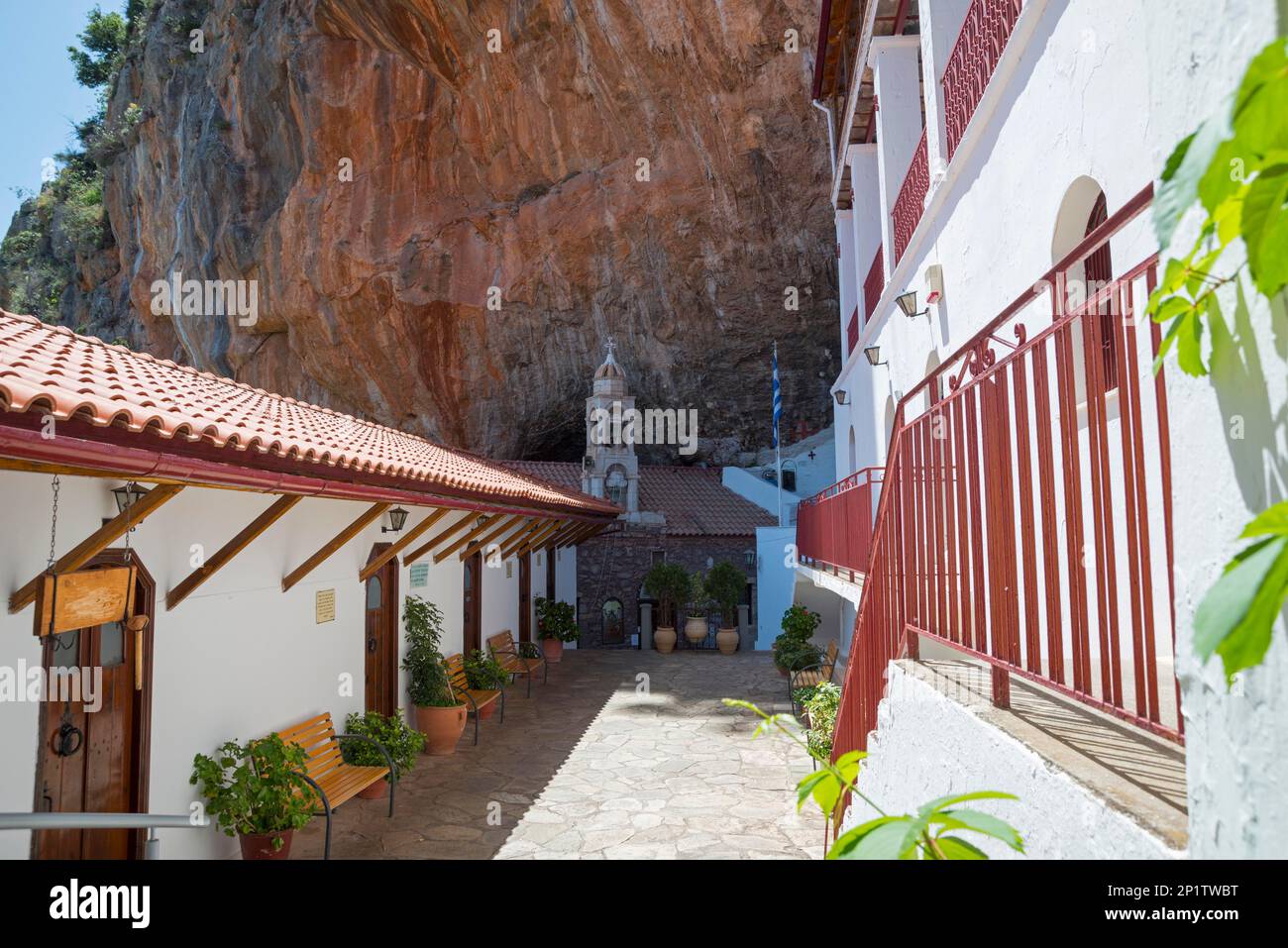 Monastery, Elona, Parnon Mountains, Moni Elonis, Arcadia, Peloponnese ...