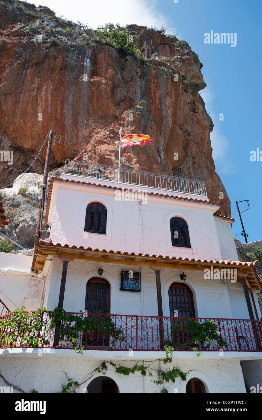 Monastery, Elona, Parnon Mountains, Moni Elonis, Arcadia, Peloponnese ...