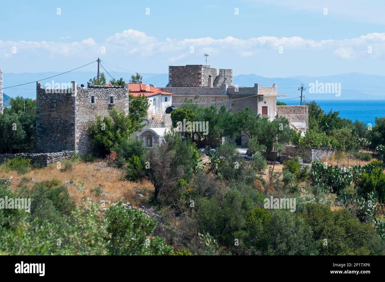Exo Nymfio, Mani, Lakonia, Peloponnese, Greece Stock Photo - Alamy