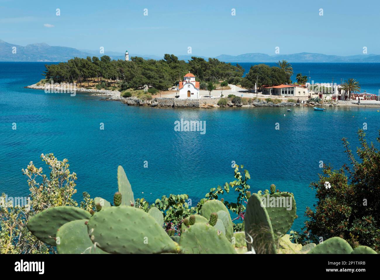 Marathonisi Island, Gythio, Mani, Lakonia, Peloponnese, Greece, Githio ...