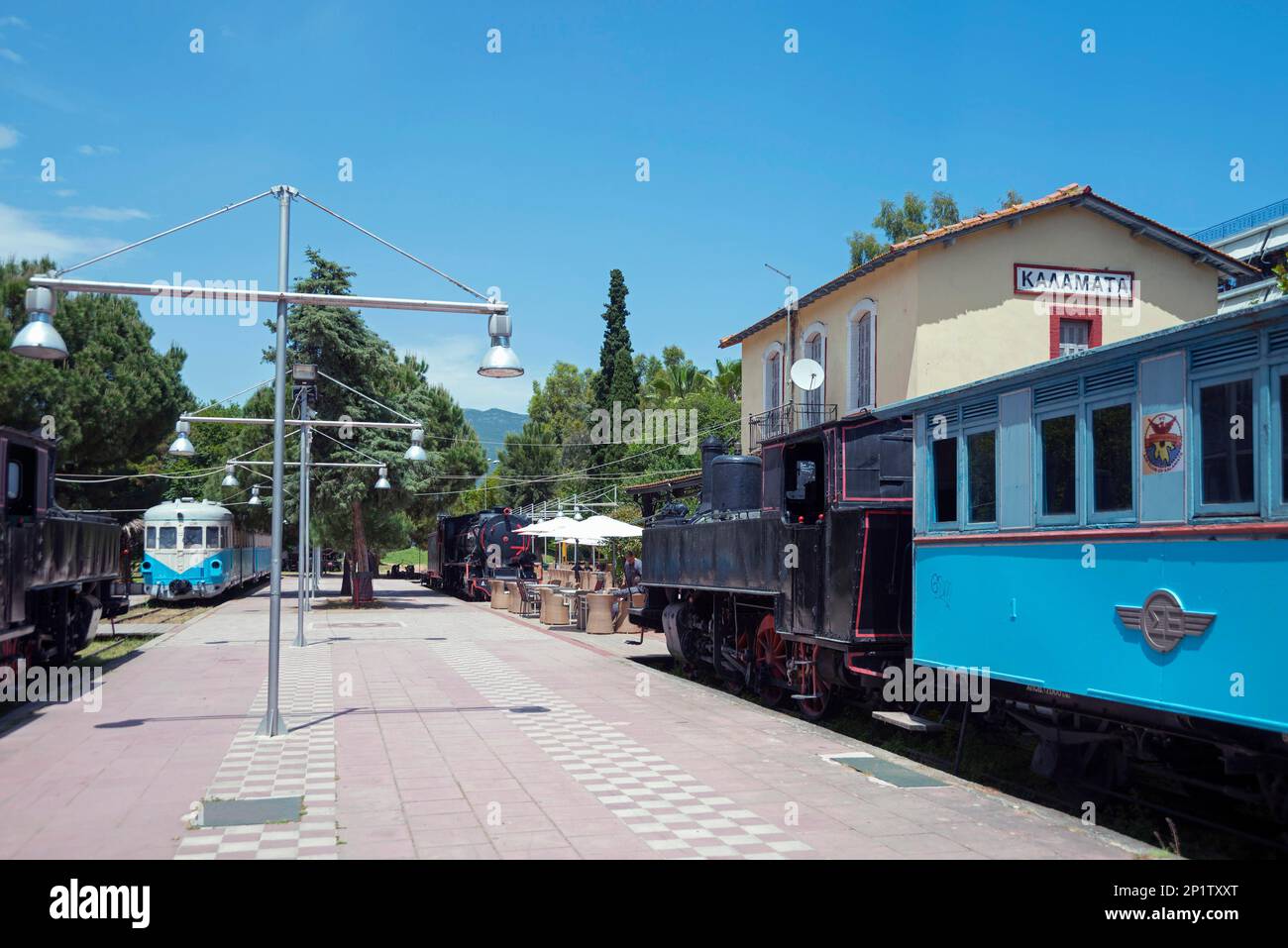 Railway Park, Kalamata, Messinia, Peloponnese, Greece, Railway Museum ...