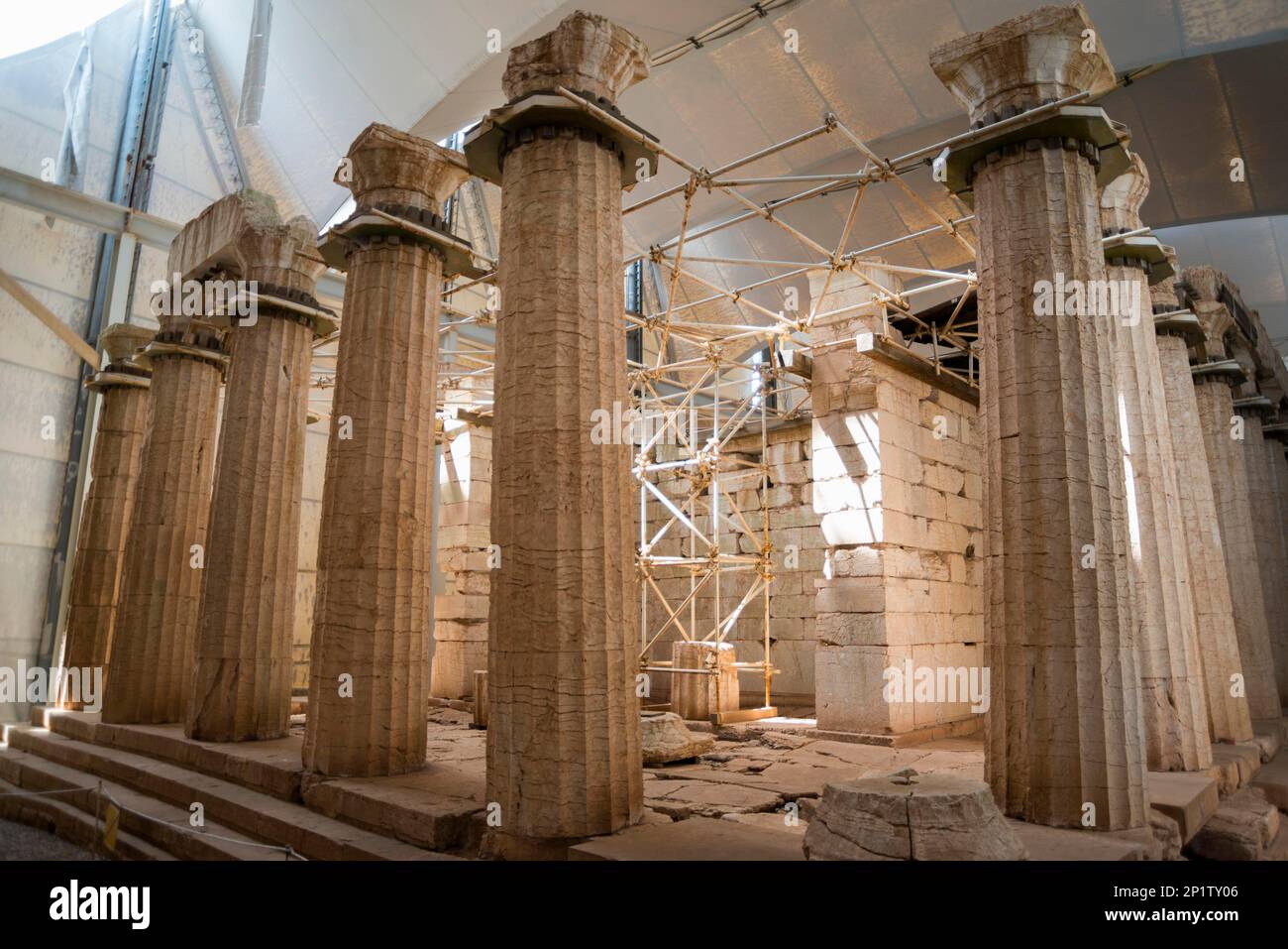 Temple of Apollo, Vasses, Elis, Peloponnese, Greece, Vassae, Temple of ...