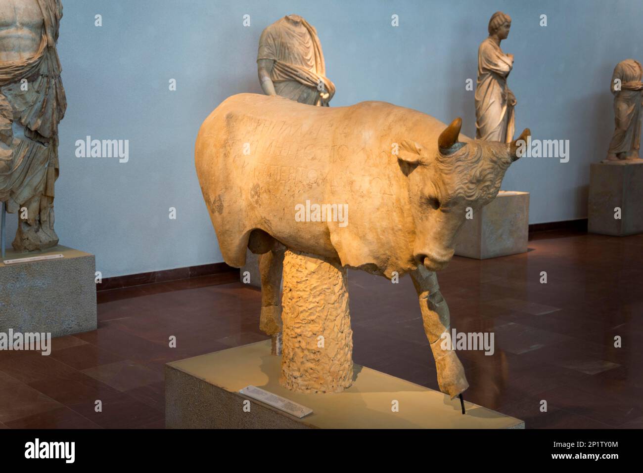 Bull of Regilla, Archaeological Museum, Olympia, Elis, Peloponnese ...