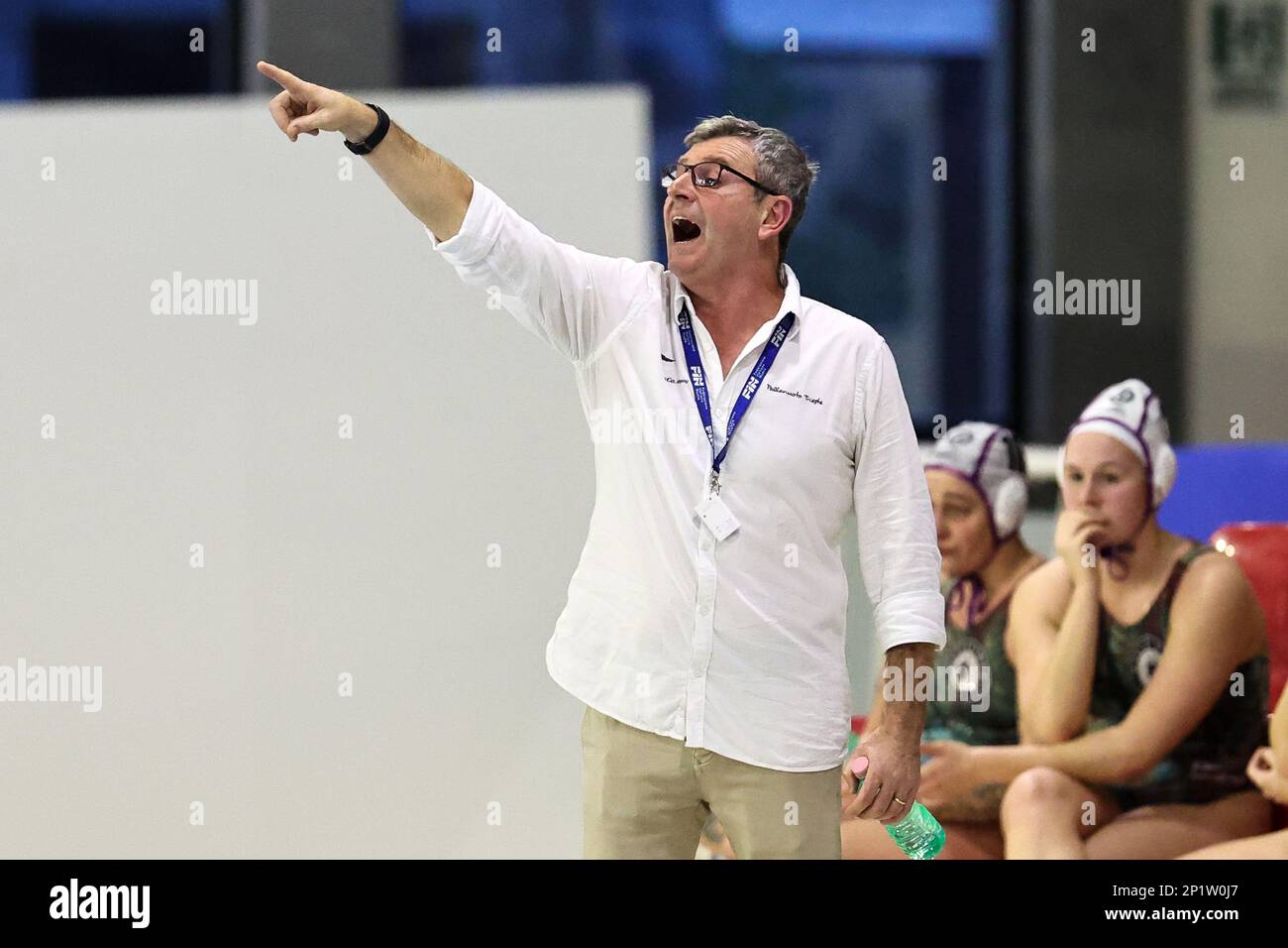 Polo Acquatico Frecciarossa, Rome, Italy, March 03, 2023, head coach ...