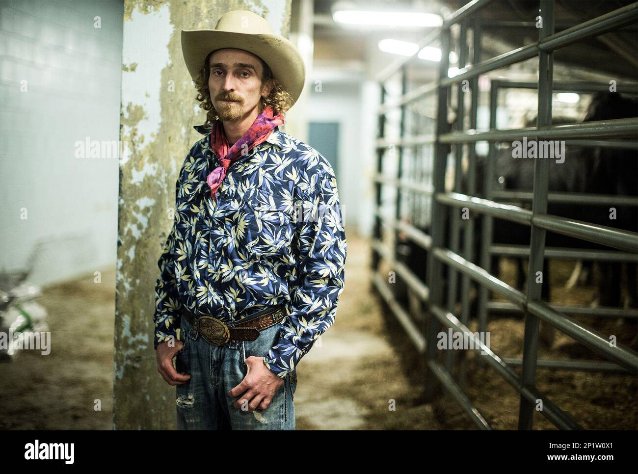 Bull rider Robert Carter of Florida poses for a portrait during the ...