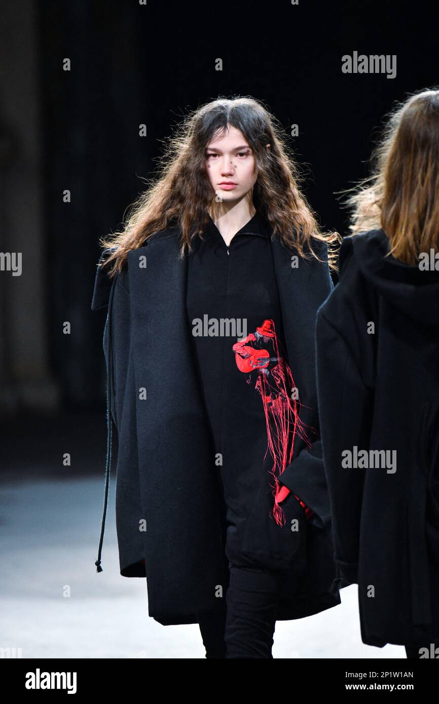 Paris, France. 03rd Mar, 2023. A model walks the runway of Yohji ...