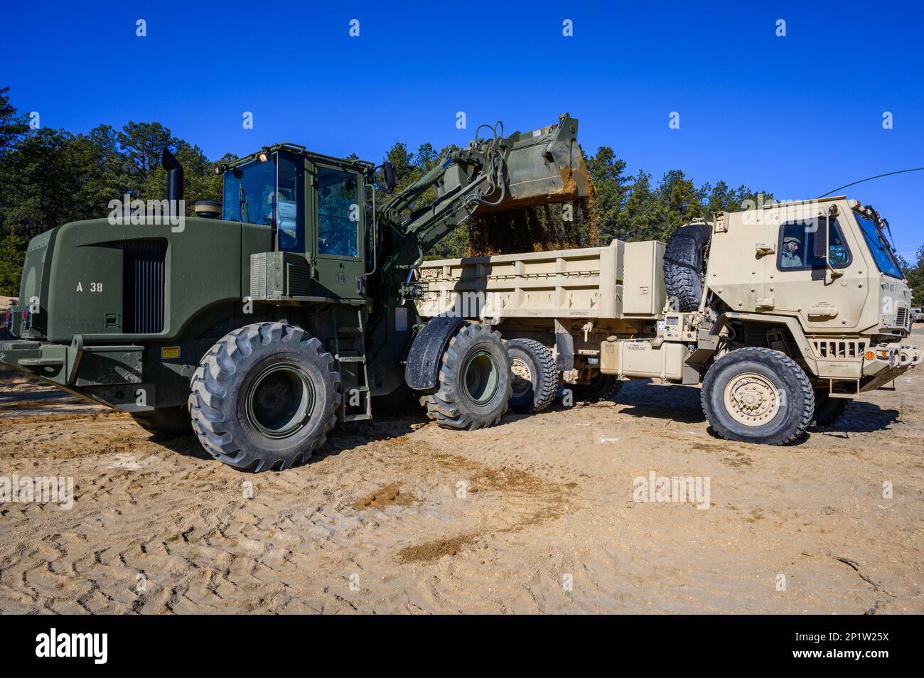 U.S. Army Soldiers with the 104th Brigade Engineer Battalion, 44th ...