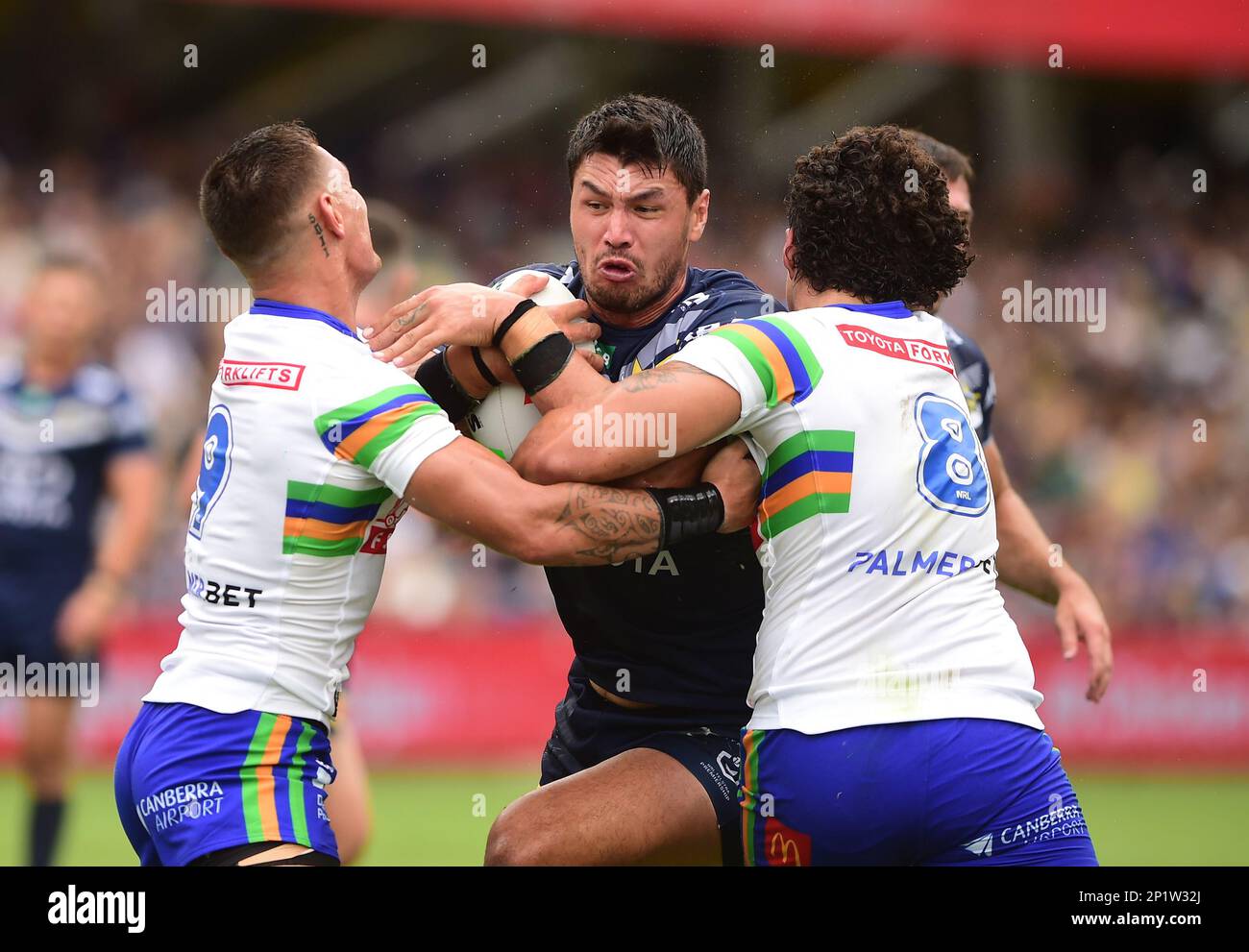 Jordan McLean of the Cowboys during the NRL Round 1 match between the ...