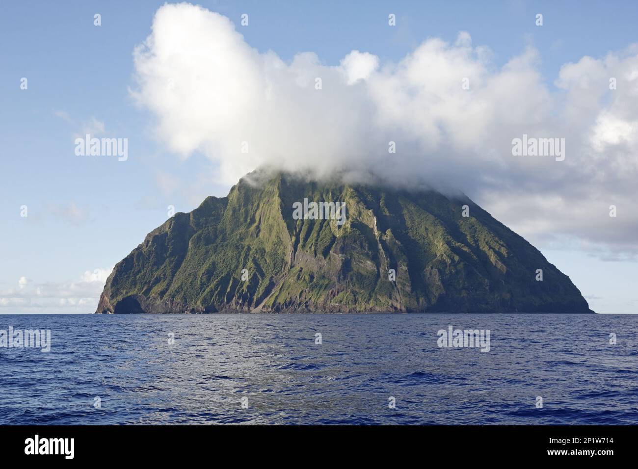 View of active volcanic island, Minami Iwo Jima, Iwo Islands, Ogasawara ...