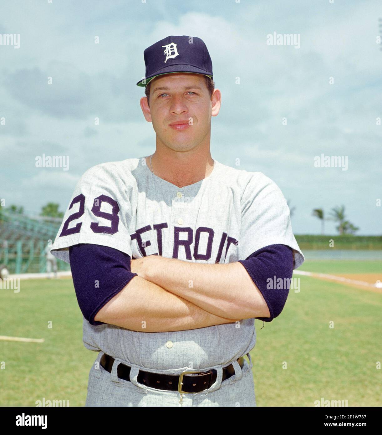 Detroit Tigers Mickey Lolich (29) portrait before a game from his 1967 ...
