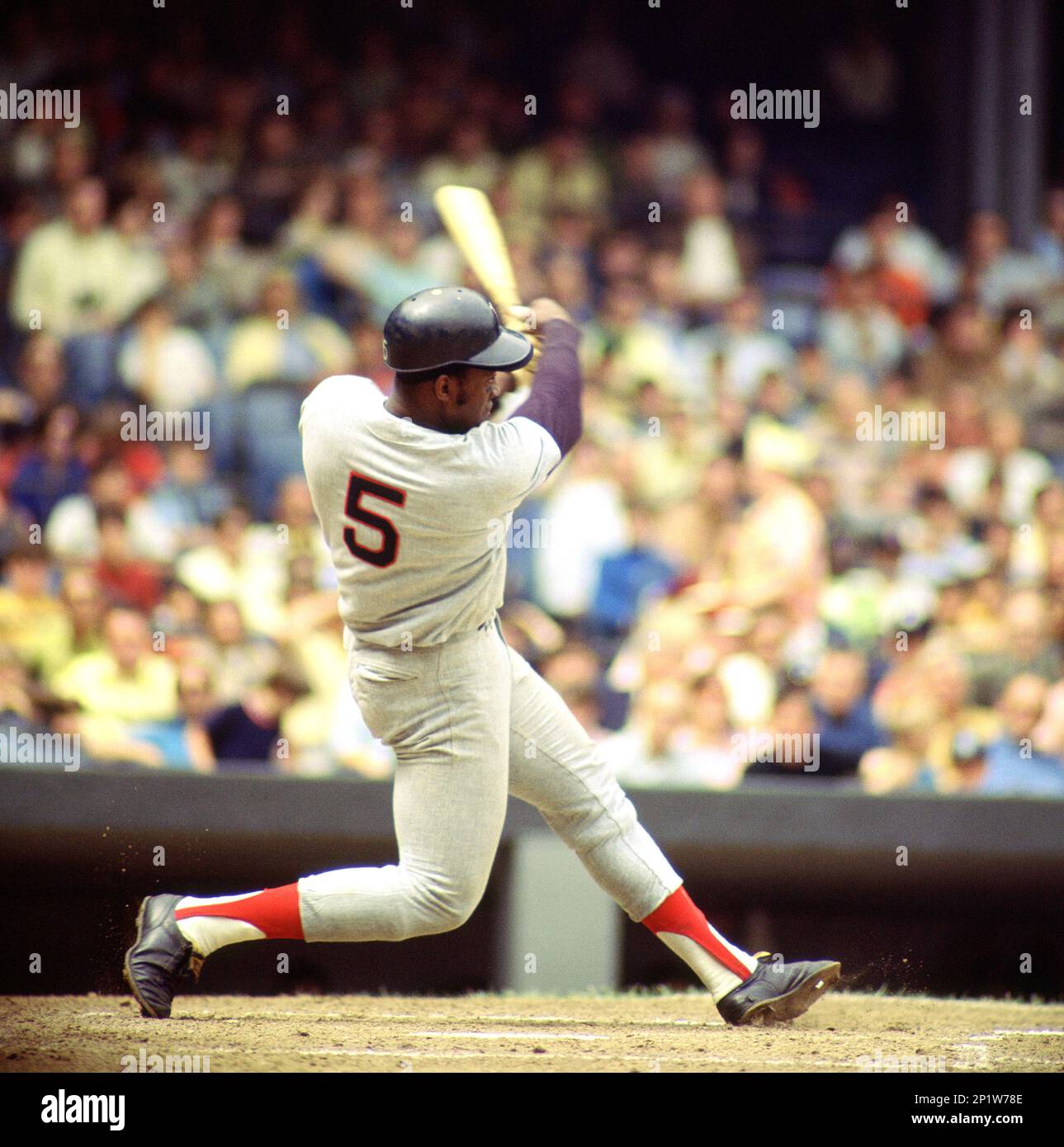 Boston Red Sox George Scott (5) during a game from the 1970 season ...