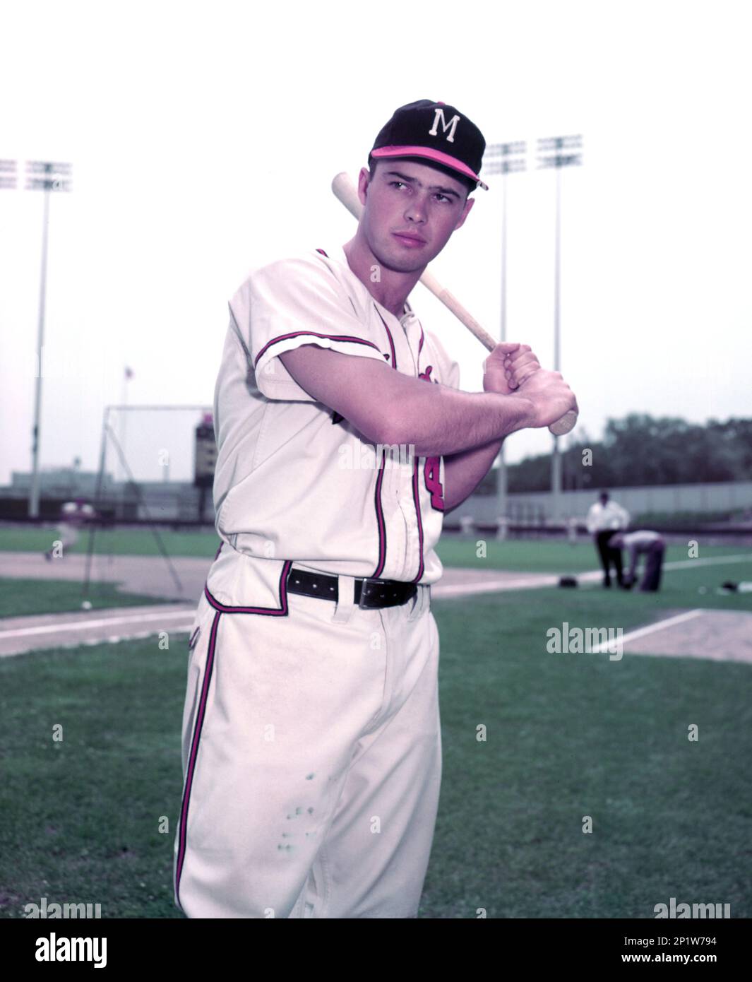 Milwaukee Braves Eddie Matthews (41) portrait from the1953 season ...