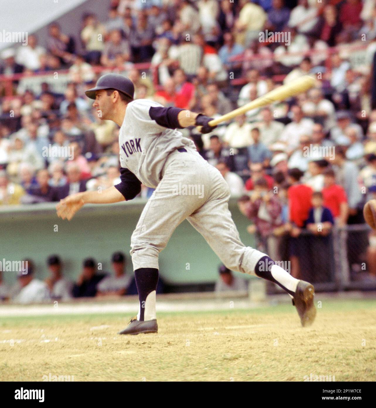 New York Yankees Clete Boyer (6) portrait before a game from his 1966 ...