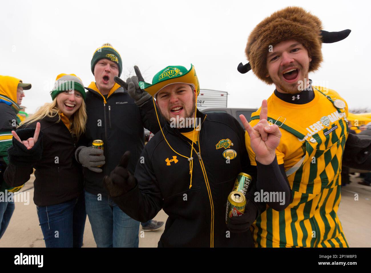 January 9, 2016: North Dakota State Bison tailgate before the FCS ...