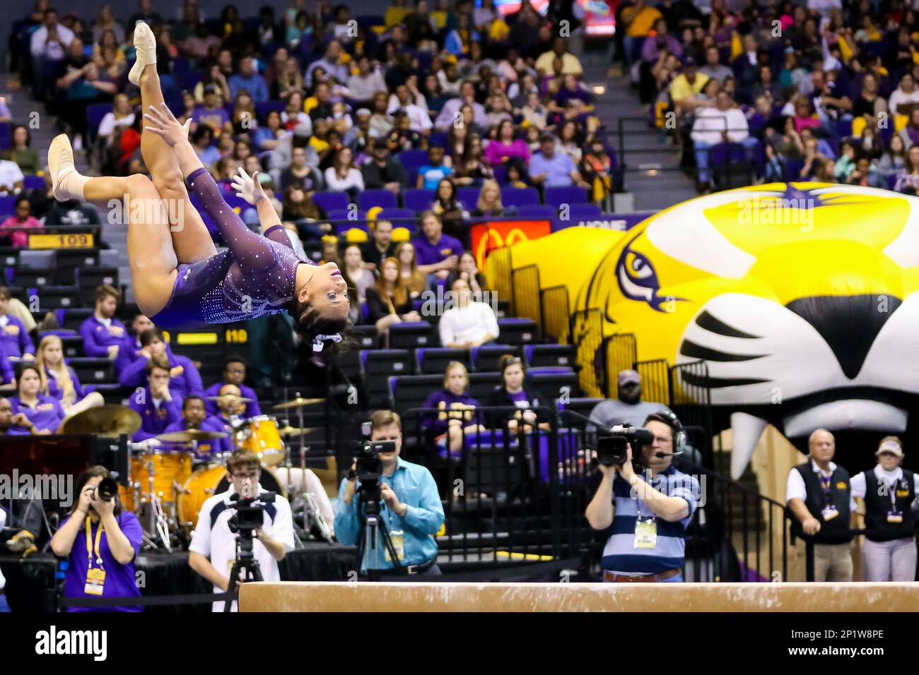 January 09 - LSU Tigers Lexie Priessman during the NCAA gymnastics meet ...