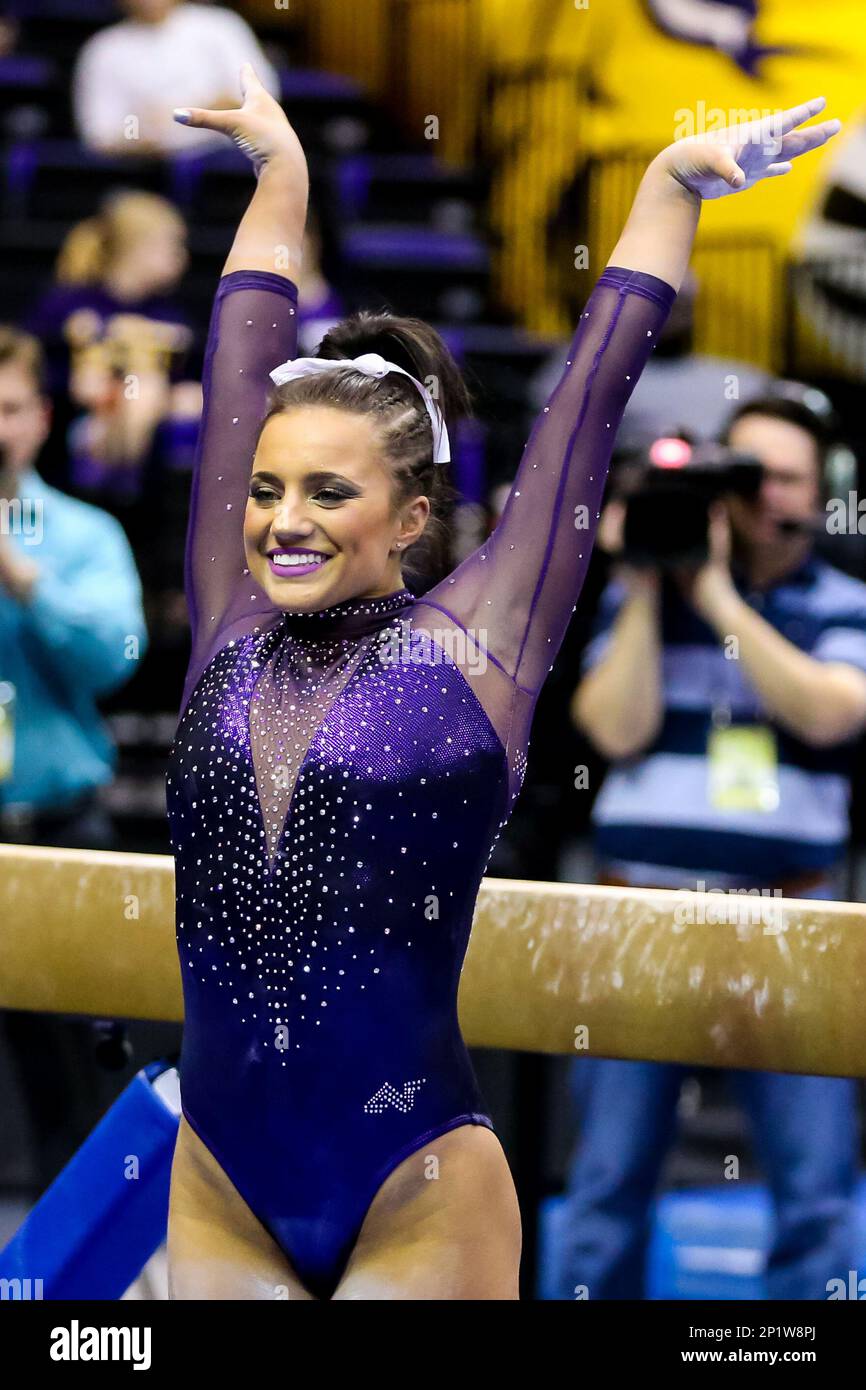 January 09 - LSU Tigers Lexie Priessman during the NCAA gymnastics meet ...
